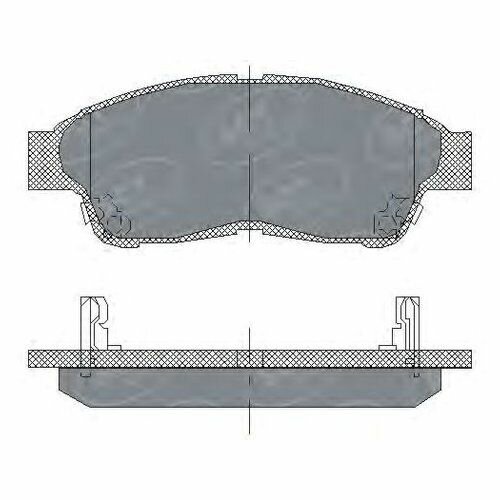 Колодки тормозные дисковые Sct SP134