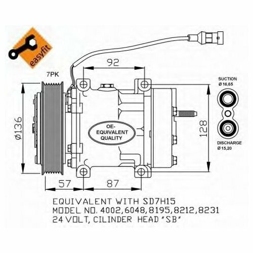 Компрессор кондиционера Nrf 32477