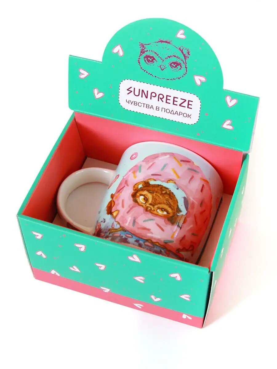 Кружка фарфоровая в подарочной упаковке