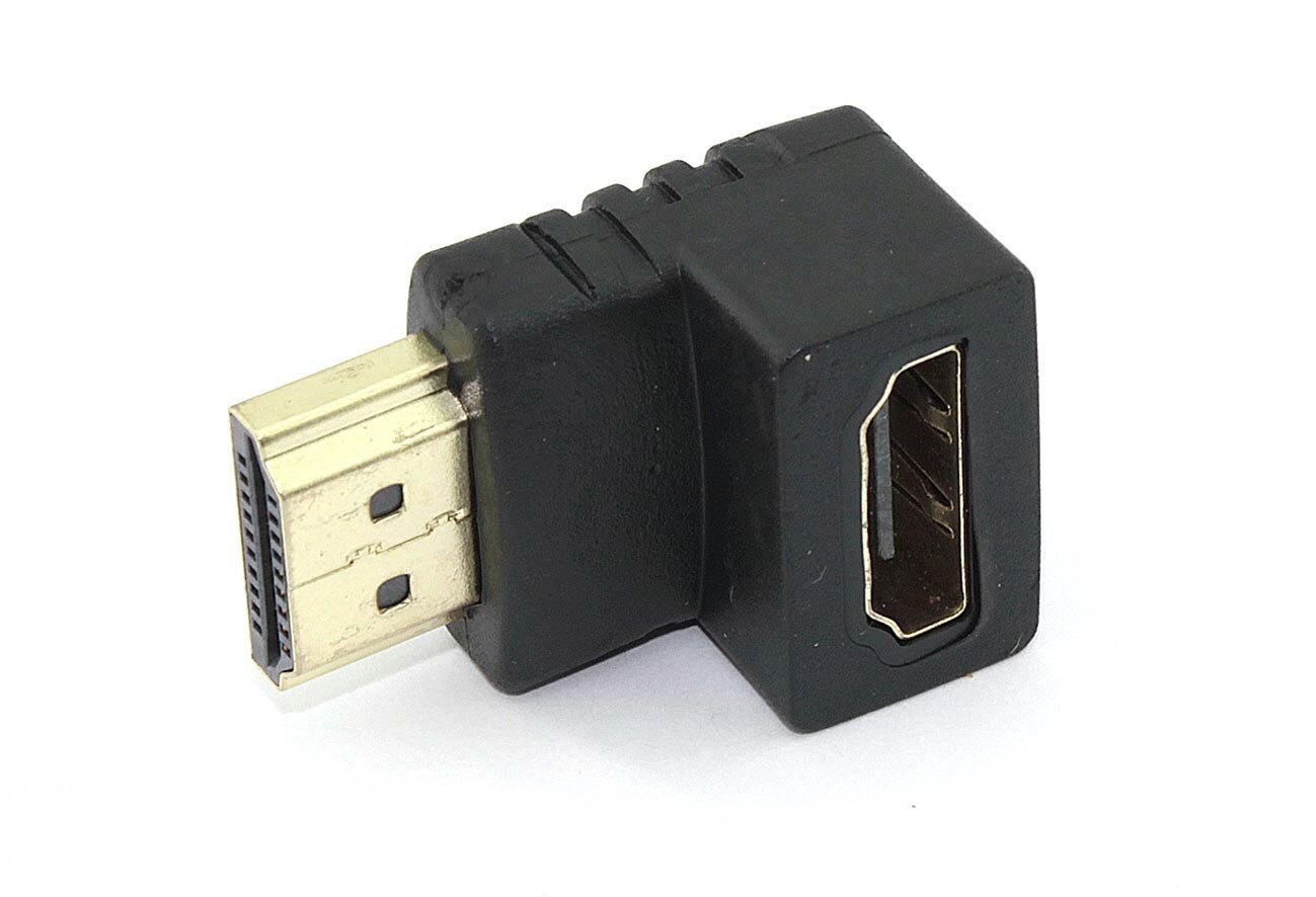 Удлинитель HDMI папа-мама угловой вниз