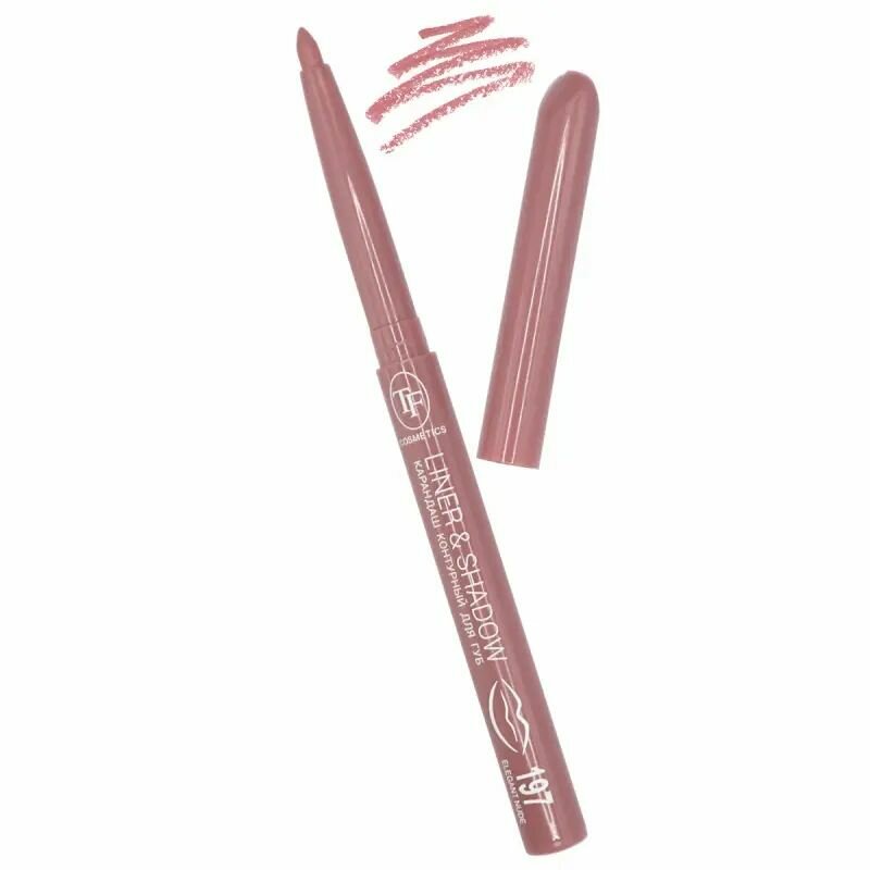 TF Cosmetics Карандаш для губ автоматический Liner & Shadow, тон 197 элегантный нюд