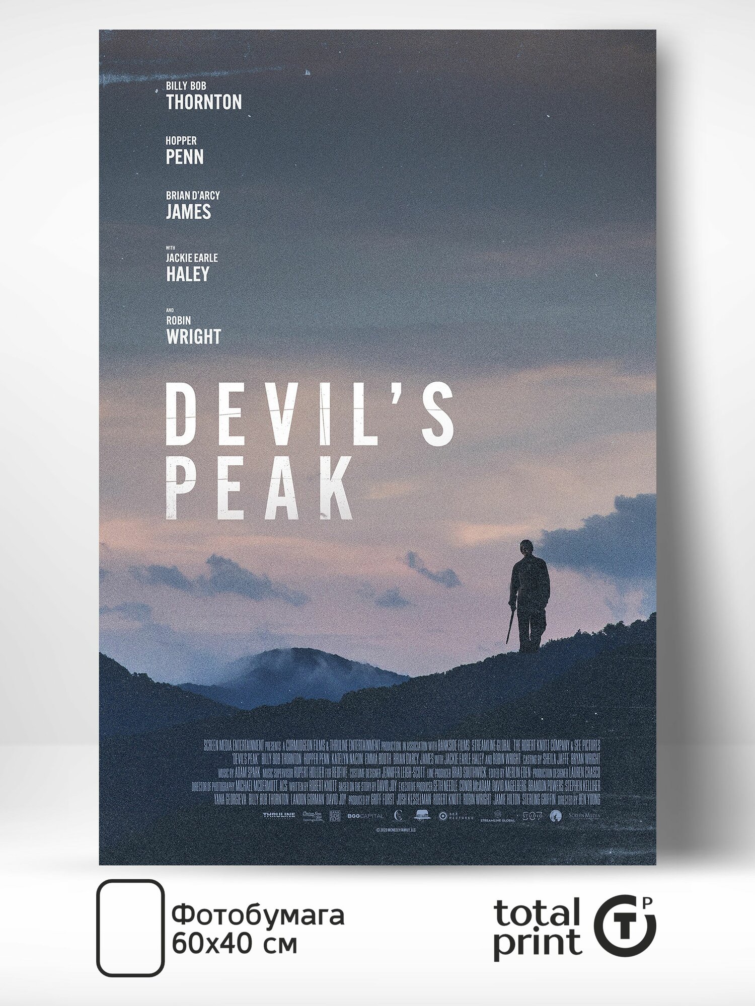 TotalPrint Постер для интерьера по фильму, 60х40см, Пик дьявола