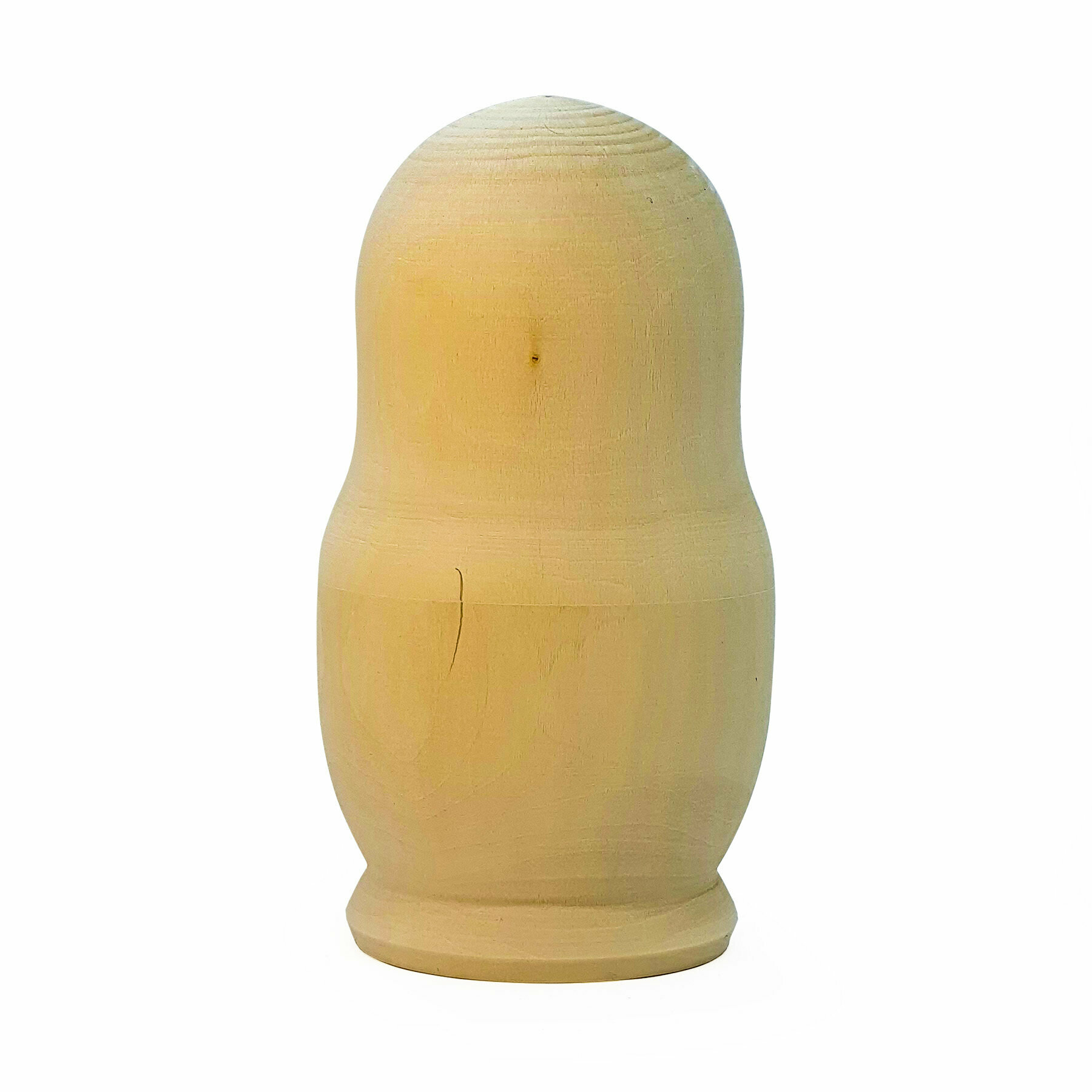 Матрешка 120*d65мм пустотелая, деревянная заготовка