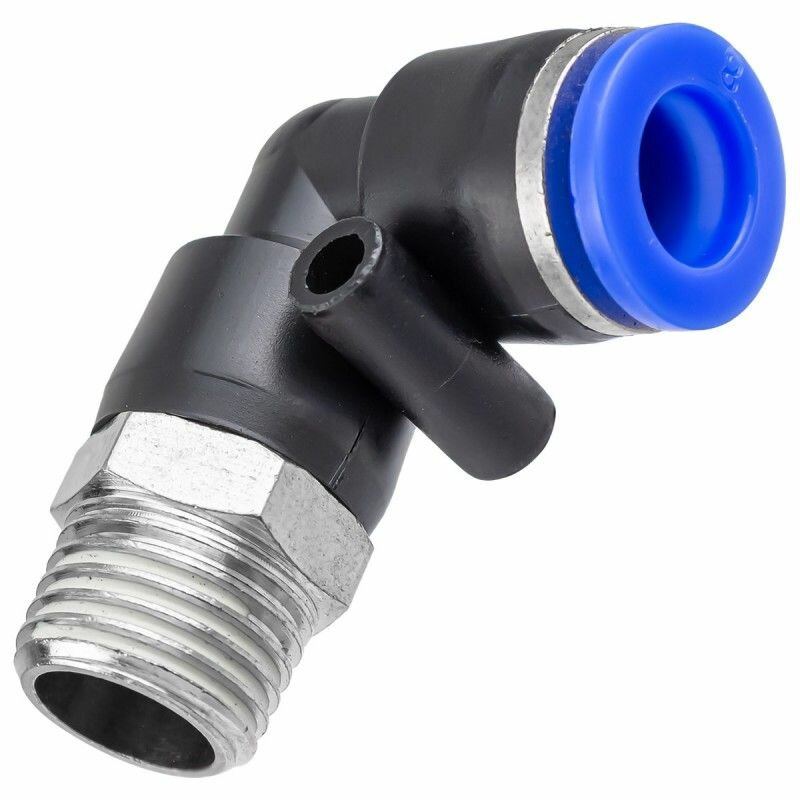 Фитинг угловой для пластиковых трубок 8 мм с наружной резьбой 1/4" Forsage