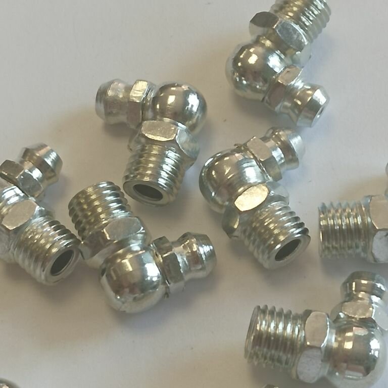 Пресс-масленка угловая 90 градусов М8 (Комплект 10 шт)