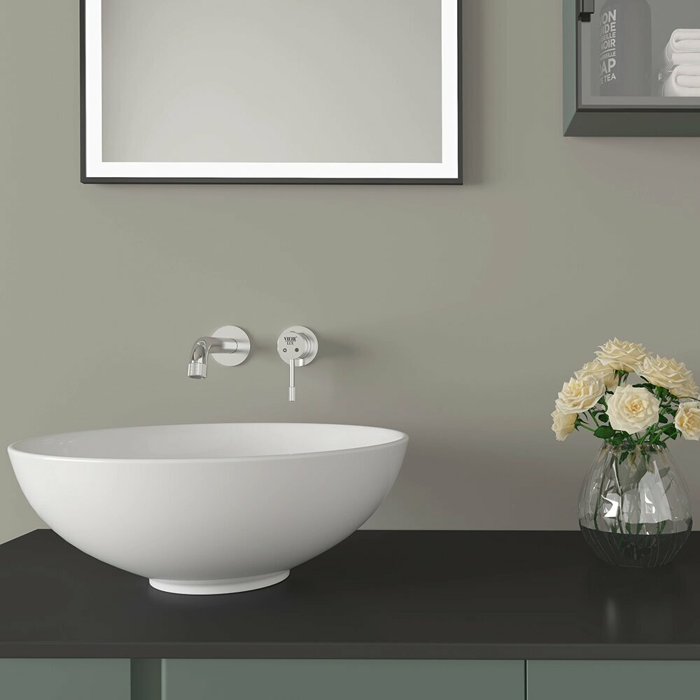 Встроенный смеситель для раковины из латуни Vieir V403513 хром