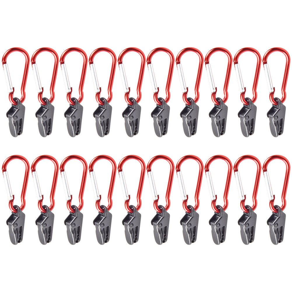 20 шт. Аксессуары для кемпинговых палаток. Ветрозащитная фиксированная клипса. Для прочного укрепления тента палатки