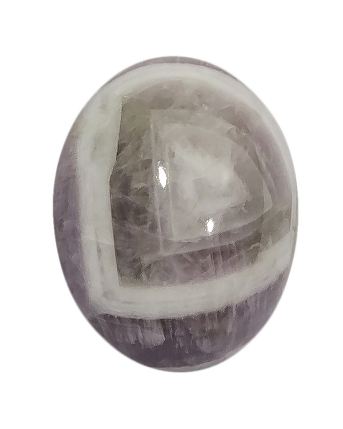 Кабошон из минерала Аметист, натуральный камень, размер: 17х13х7 мм.