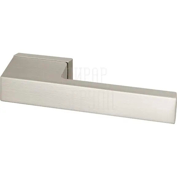 Дверная ручка Armadillo на прямоуг. розетке "BRICK" UCS матовый никель