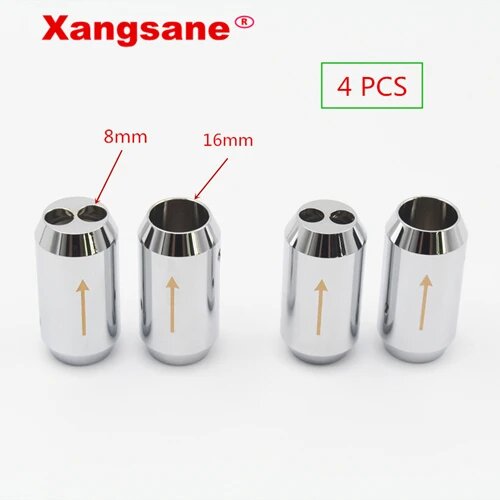 4 шт, разветвитель из алюминиевого сплава с родиевым покрытием, разветвитель кабеля динамика HiFi, разветвитель Y-типа