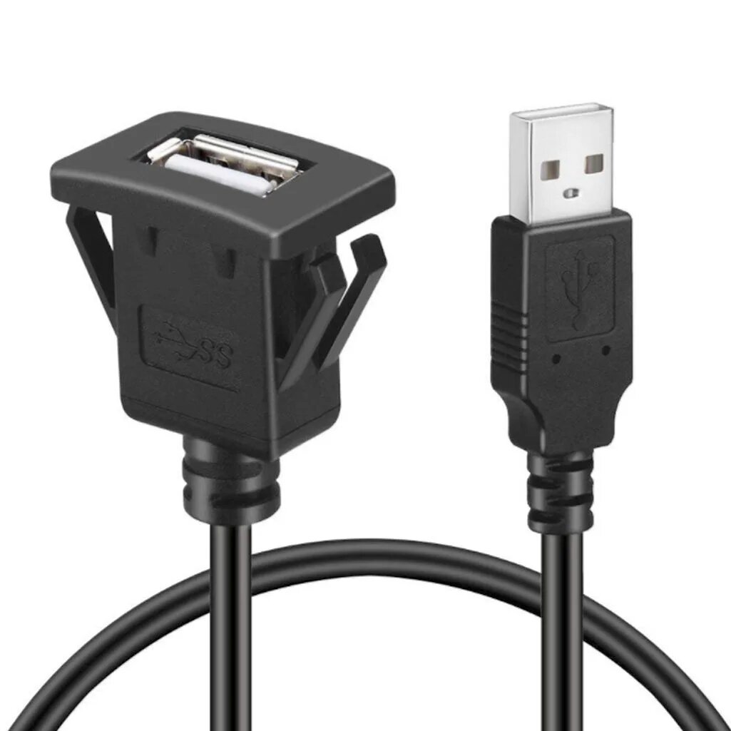 USB 3.0 кабель-удлинитель для авто 1 м Square 2.0