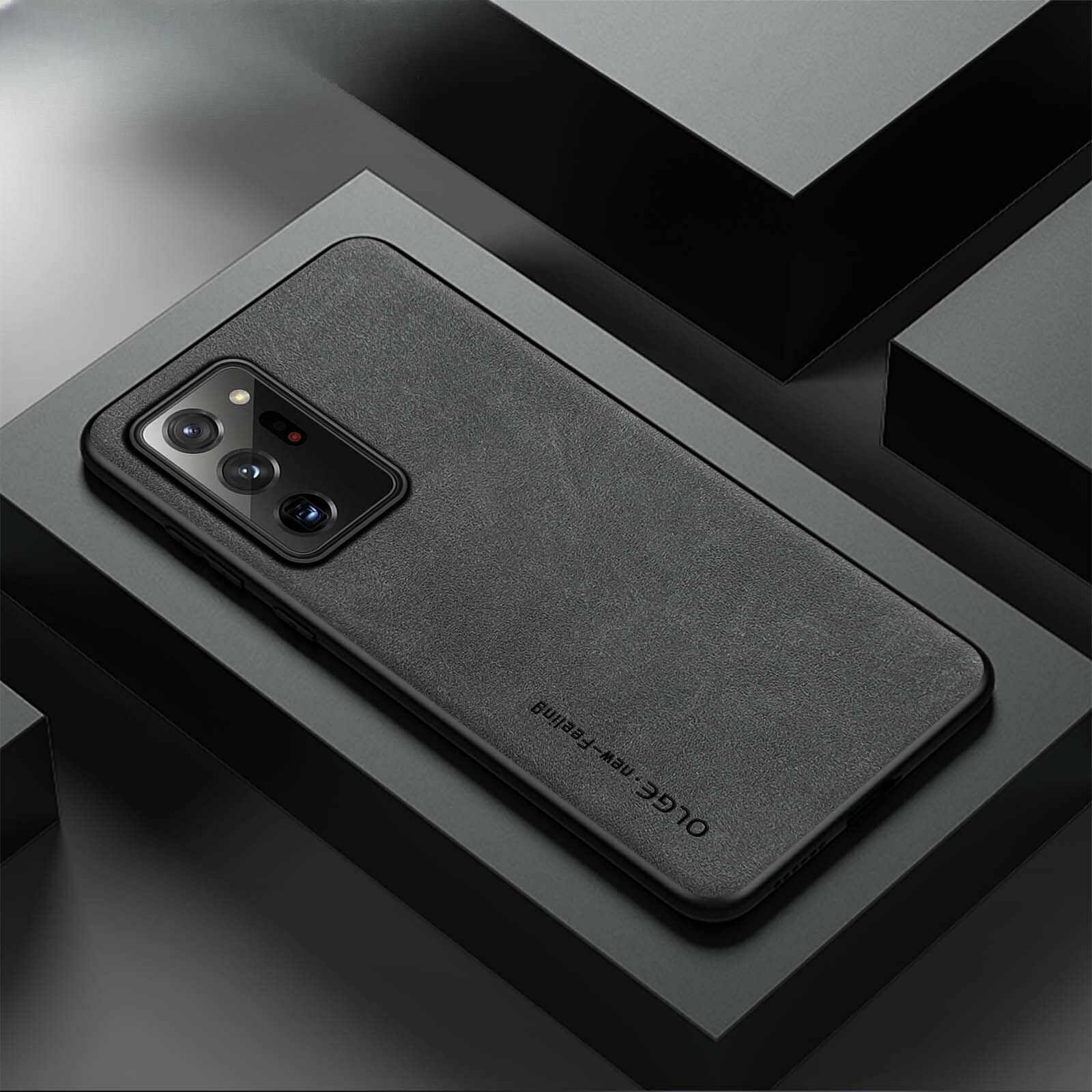 Роскошный кожаный чехол для смартфона Samsung Galaxy Note 20 Ultra(на Самсунг Галакси Ноут 20 Ультра) защитный чехол