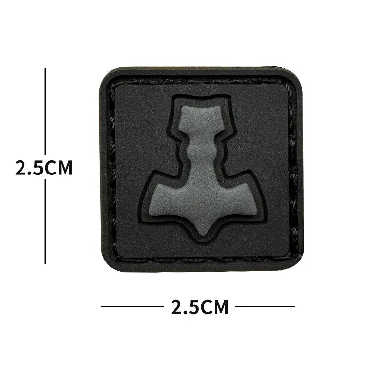 Тактические нашивки Viking Wolf VALHALLA Admit One Pirate Черный, 7