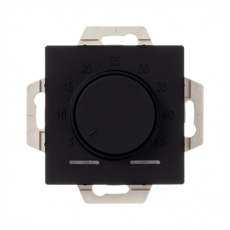 Термостат Systeme Electric AtlasDesign электронный, для теплого пола, с датчиком, 10A, механизм, Карбон