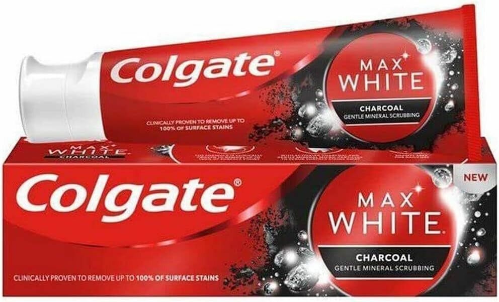 Colgate Optic White Отбеливающая зубная паста с активированным углем 50 мл (Польша)