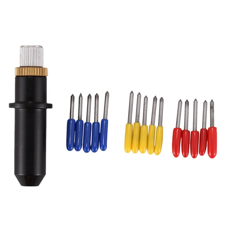 16 шт. 30/45/60 градусов лезвия для плоттера Mimaki Cricut для винилового резака + держатель лезвия Mimaki