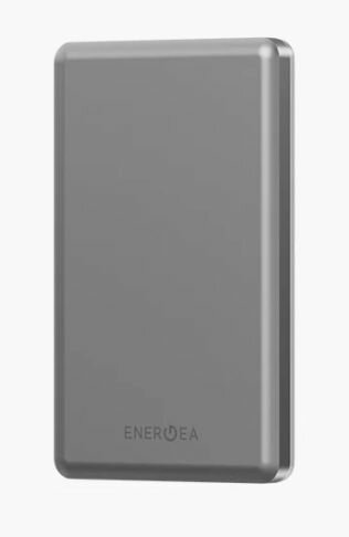 Ультратонкий внешний аккумулятор EnergEA Alupac Mini 5K, 5000MAH MAGSAFE - титан натуральный (Natural Titanium)