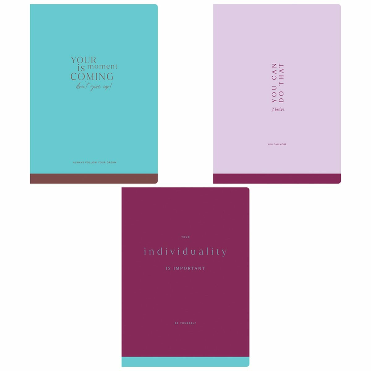 Тетрадь общая 48л, А4 Greenwich Line "Individual mono" (клетка, скрепка, матовая ламинация) (N4c48-38999), 3шт.