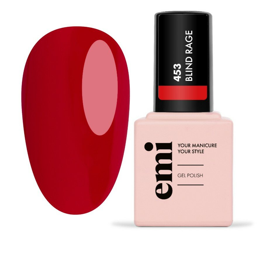 EMI, Гель-лак №453 "Слепая ярость", 9 мл