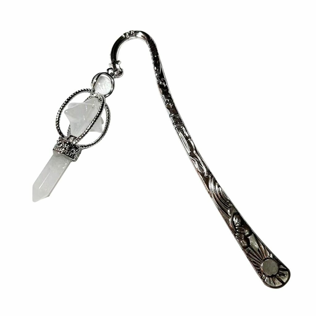 Металлические книжные маркеры с подвеской из хрустального камня для чтения