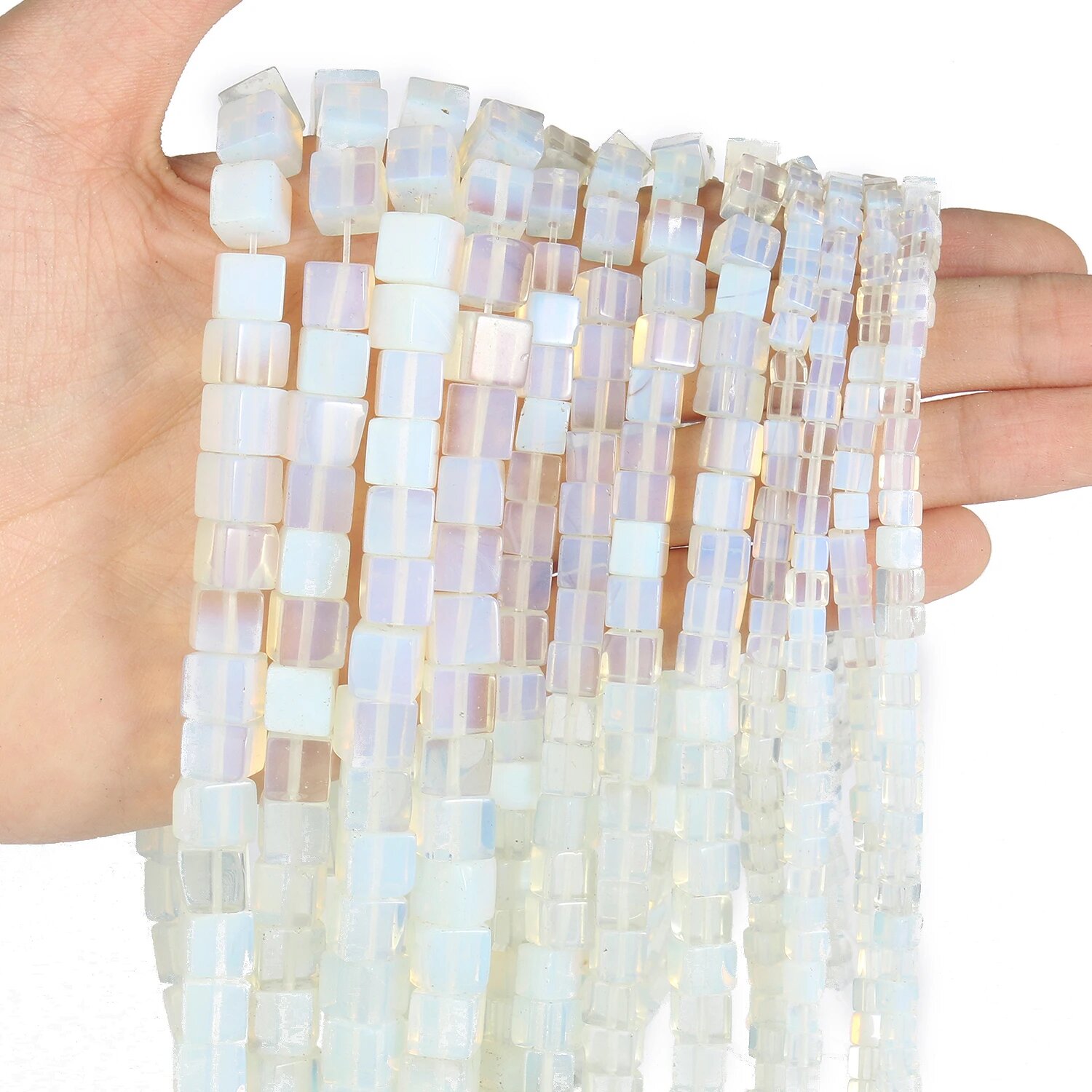 Натуральные опаловые бусины LNMBII 4 мм 6 мм 8 мм 6mm about 61pcs