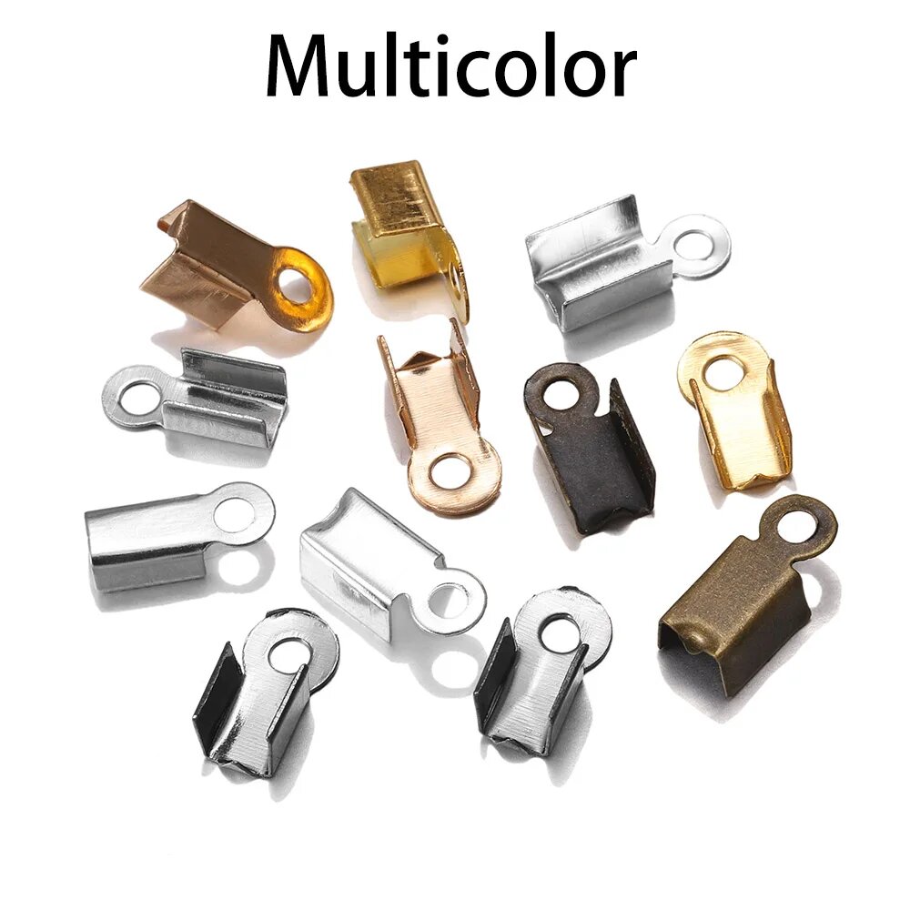 Зажимы для бижутерии Multicolor, 3x6mm, 200шт