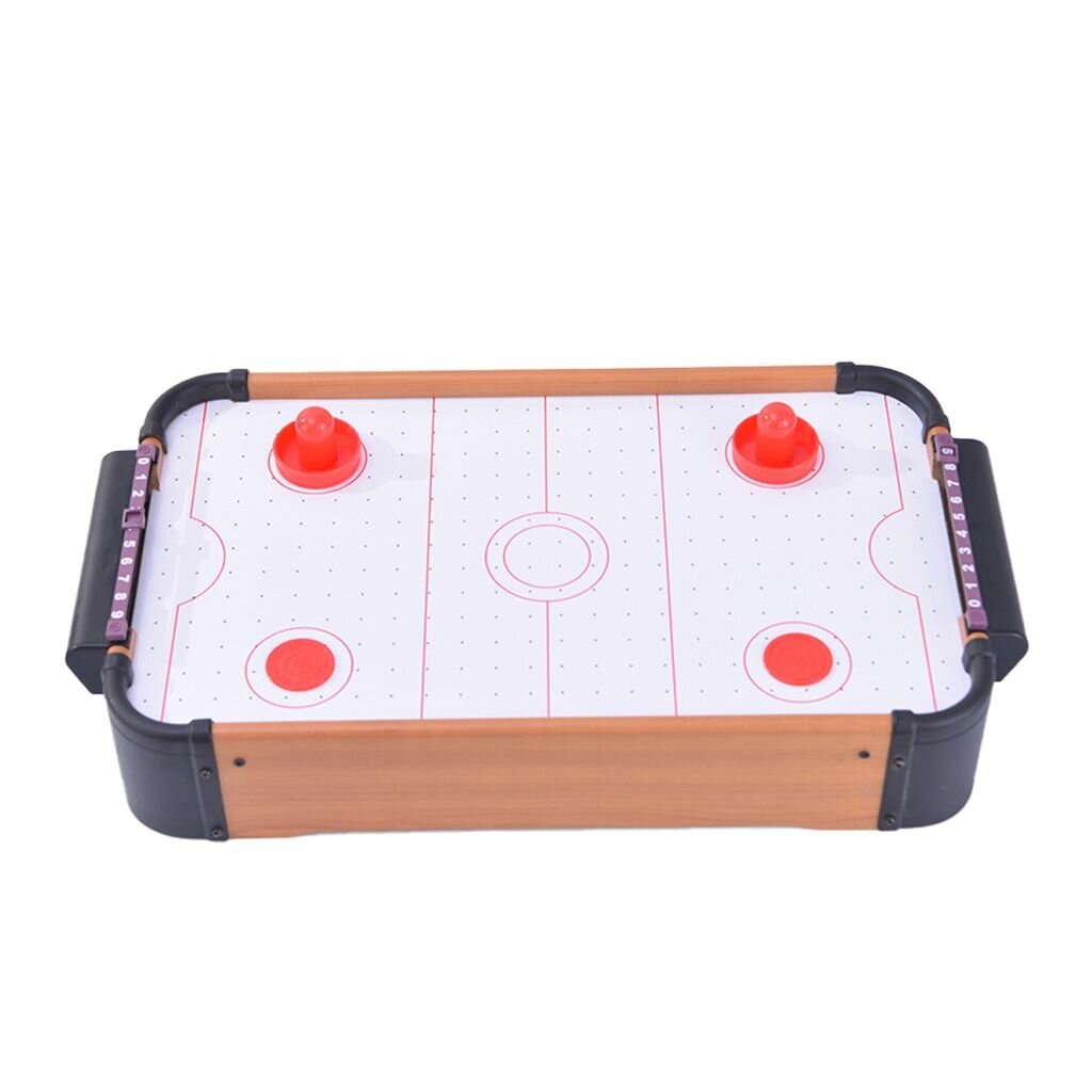 Игра в хоккей из дерева с 2 нападающими и шайбами настольная доска помещении играет для взрослых детей