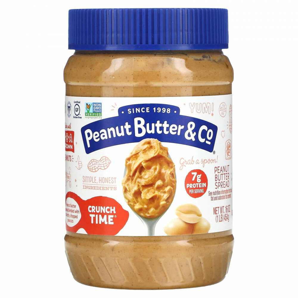 Peanut Butter & Co, Crunch Time, арахисовая паста, 454 г (16 унций)