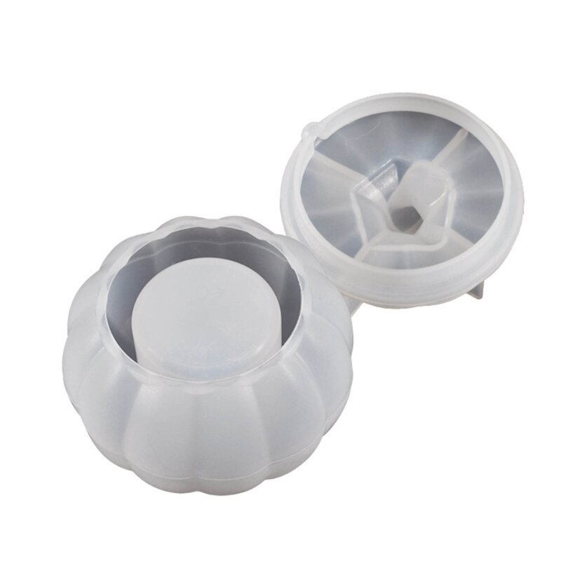 3D Тыквенная Банка Из Смолы Плесень Storgae Коробка с Крышкой Силиконовые Формы Контейнер Для Хранения DIY Кристалл Эпоксидная Форма Изготовление Ювелирных Изделий