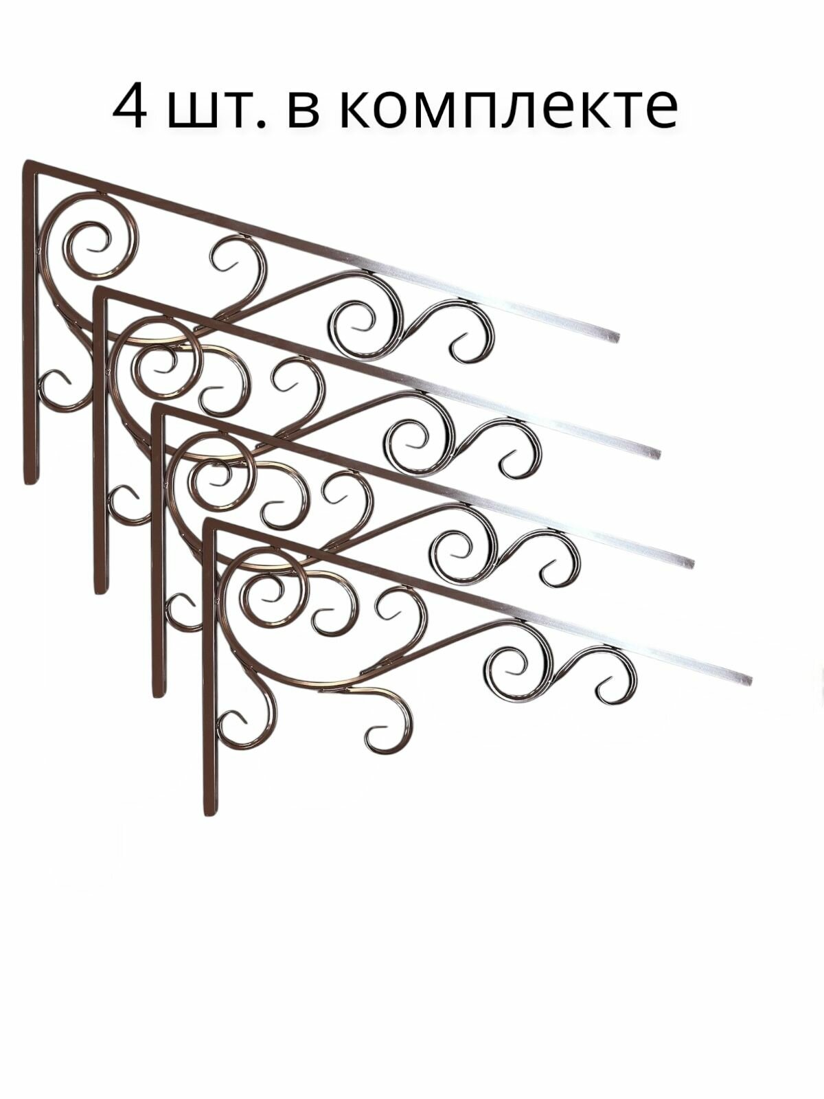 Каркас козырька над входной дверью и крыльцом YSK15B черного цвета