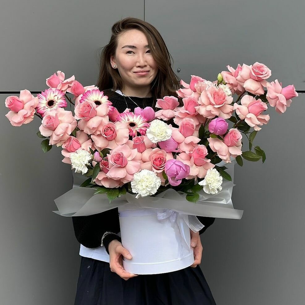 Цветы в коробке