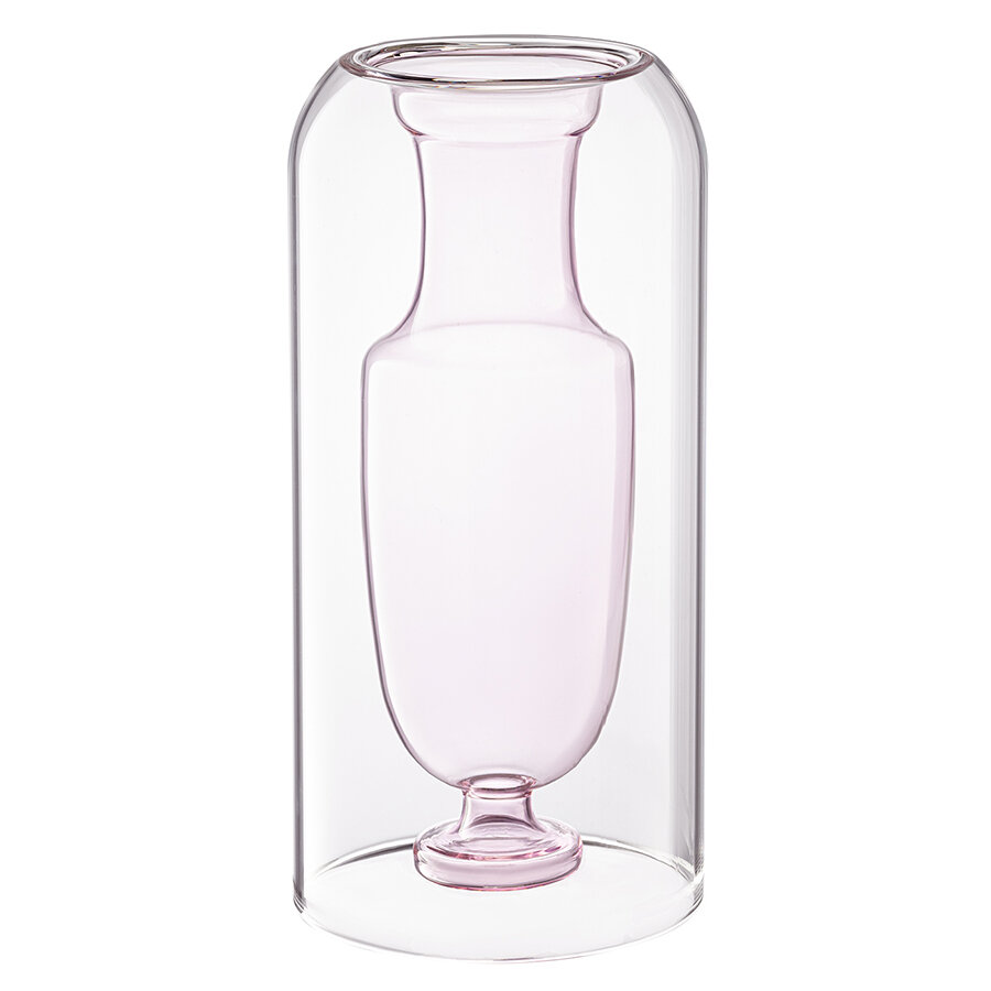 Ваза Muse 25 см для цветов нежно-розовая Bergenson Bjorn