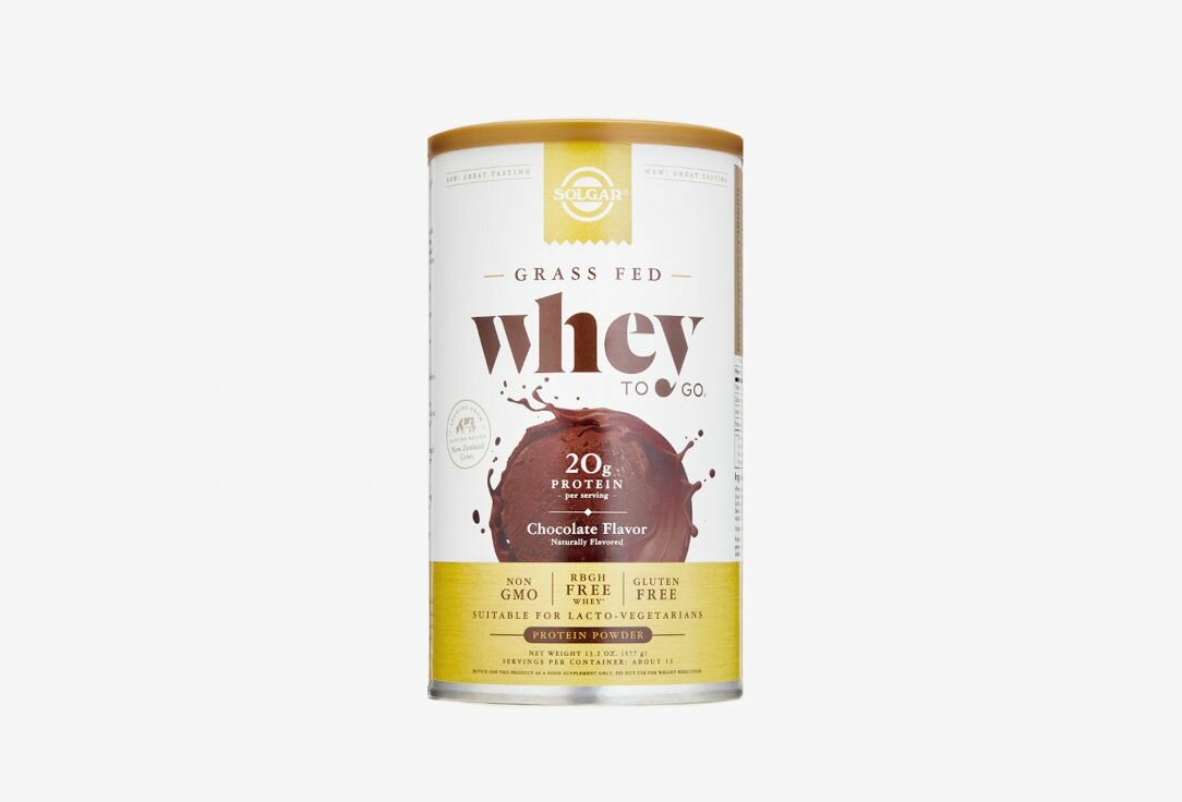 Сывороточный протеин SOLGAR Whey to go со вкусом шоколада 338 г