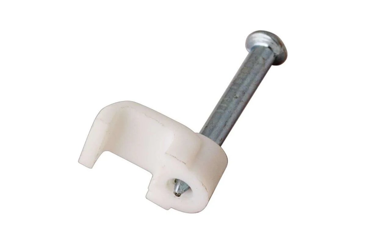 Плоский крепеж кабеля REXANT 14x7 мм белый 50 шт