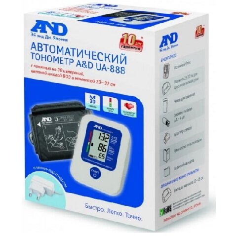 Тонометр AND UA-888 автомат с адаптером AND