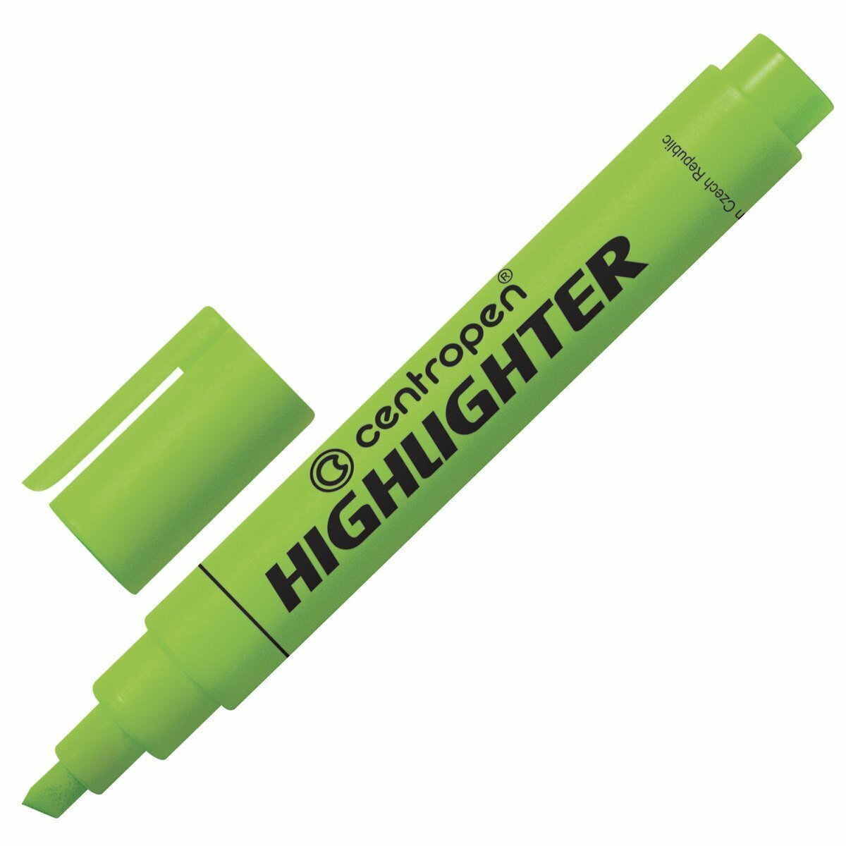 Текстмаркер Centropen скошенный наконечник 1-4,6 мм, Неон зеленый (8852/1З)