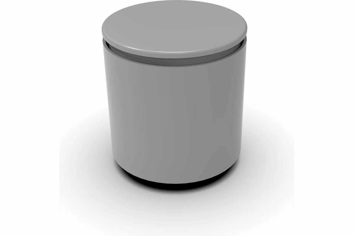 Диал Ручка дверная пластиковая для систем перегородок - 2 штуки, диаметр -50мм, цвет серый 4687206150799