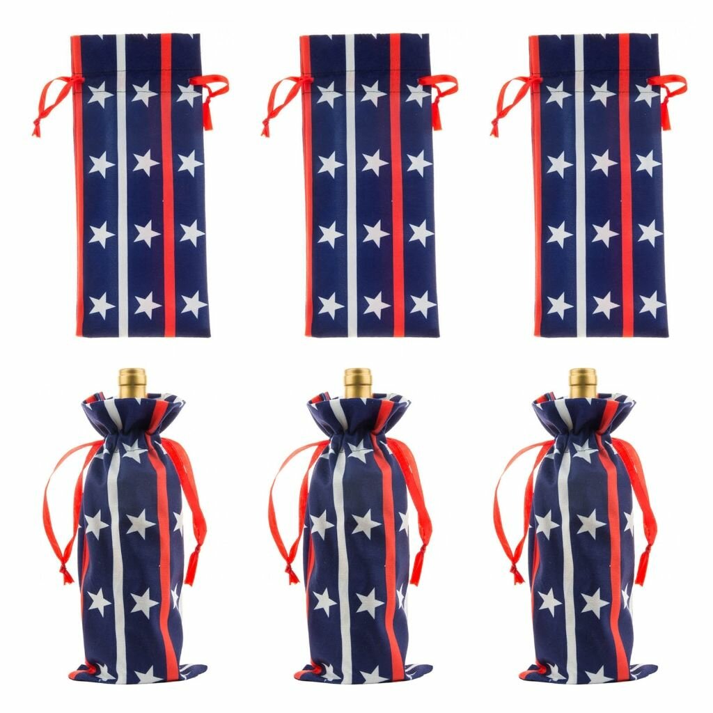 Пылезащитный чехол, Набор для бутылок на День независимости, 1 набор на 6 штук