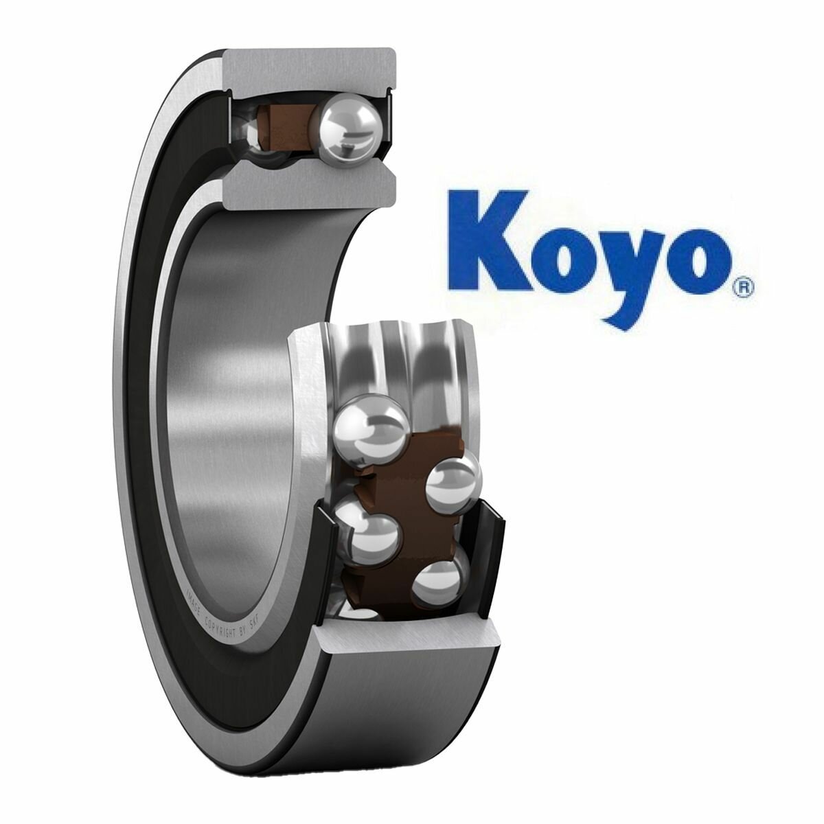 Подшипник 2201 2RS, KOYO, 12х32х14, сферический, самоустанавливающийся, двухрядный (Цил. Отв.), (1 шт.)