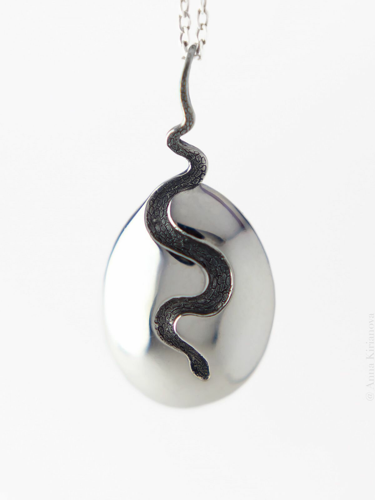 Подвеска, серебро, 925 проба, оксидирование, чернение