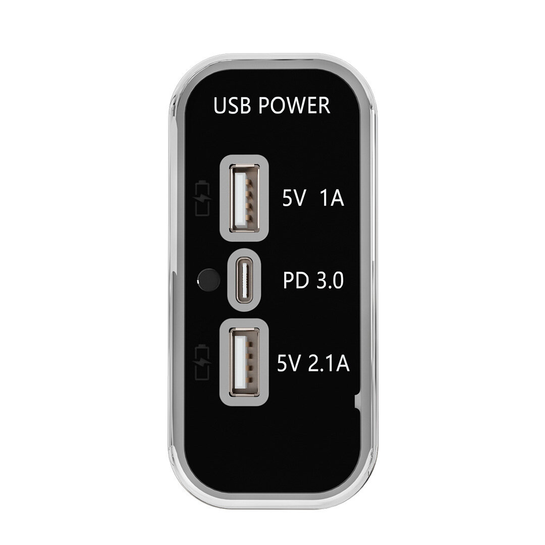 Зарядное устройство для телефона 12V/24V, с USB и Type-C, для мотоциклов, автомобилей и RV