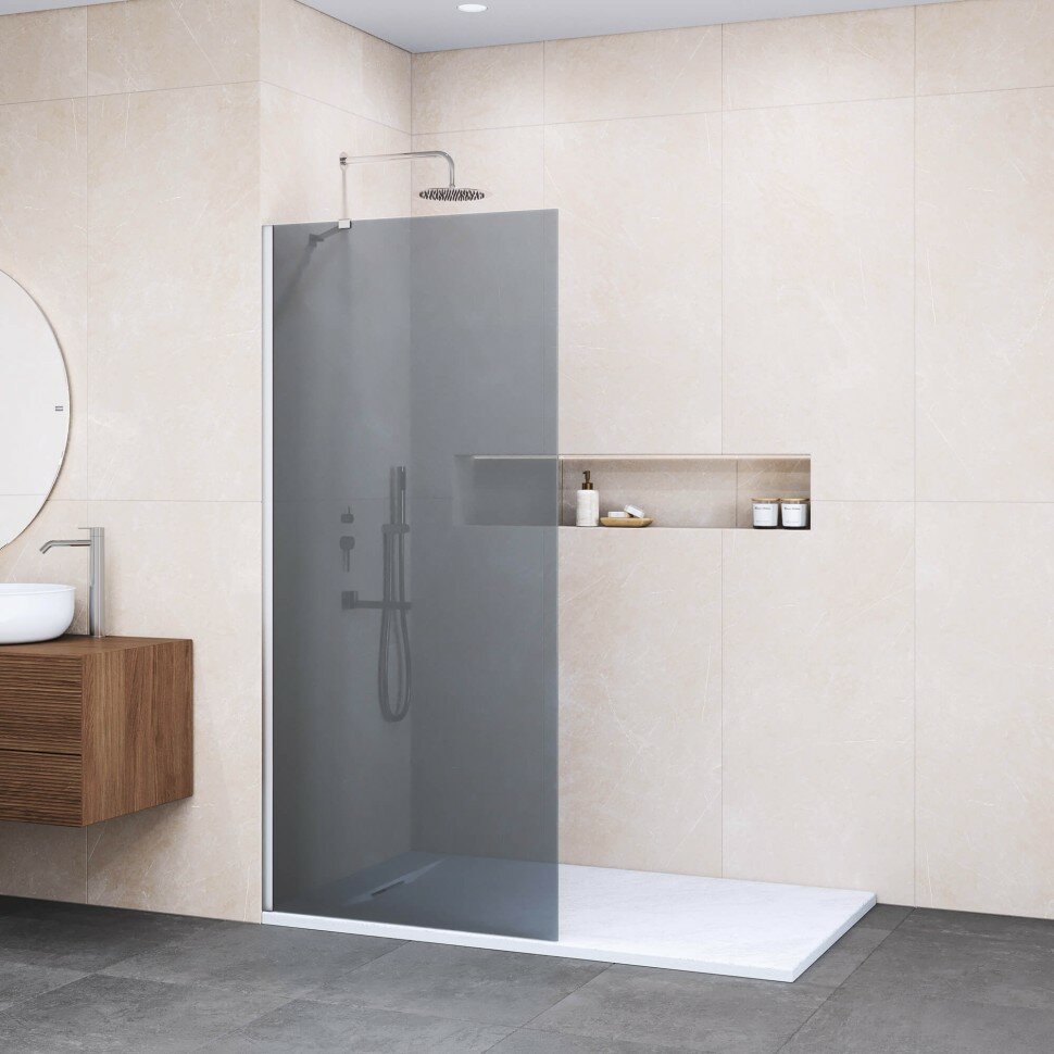 Душевая перегородка RGW WA-102 (Тонированное (Серое), 800)