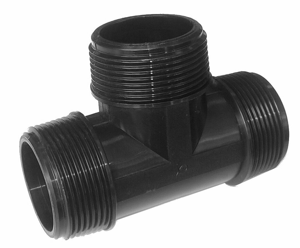 Тройник ПНД d 2,1/2'х2,1/2'х2,1/2" с наружной резьбой POELSAN