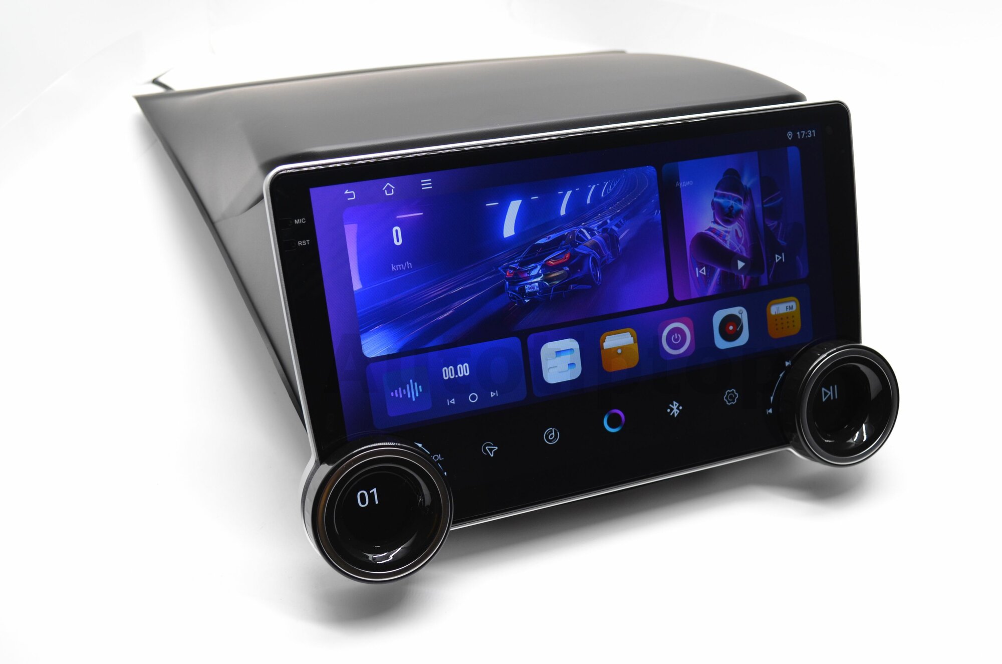 Большая магнитола Tesla A133 4/64 с крутилками Mitsubishi Pajero L200 2006-2015