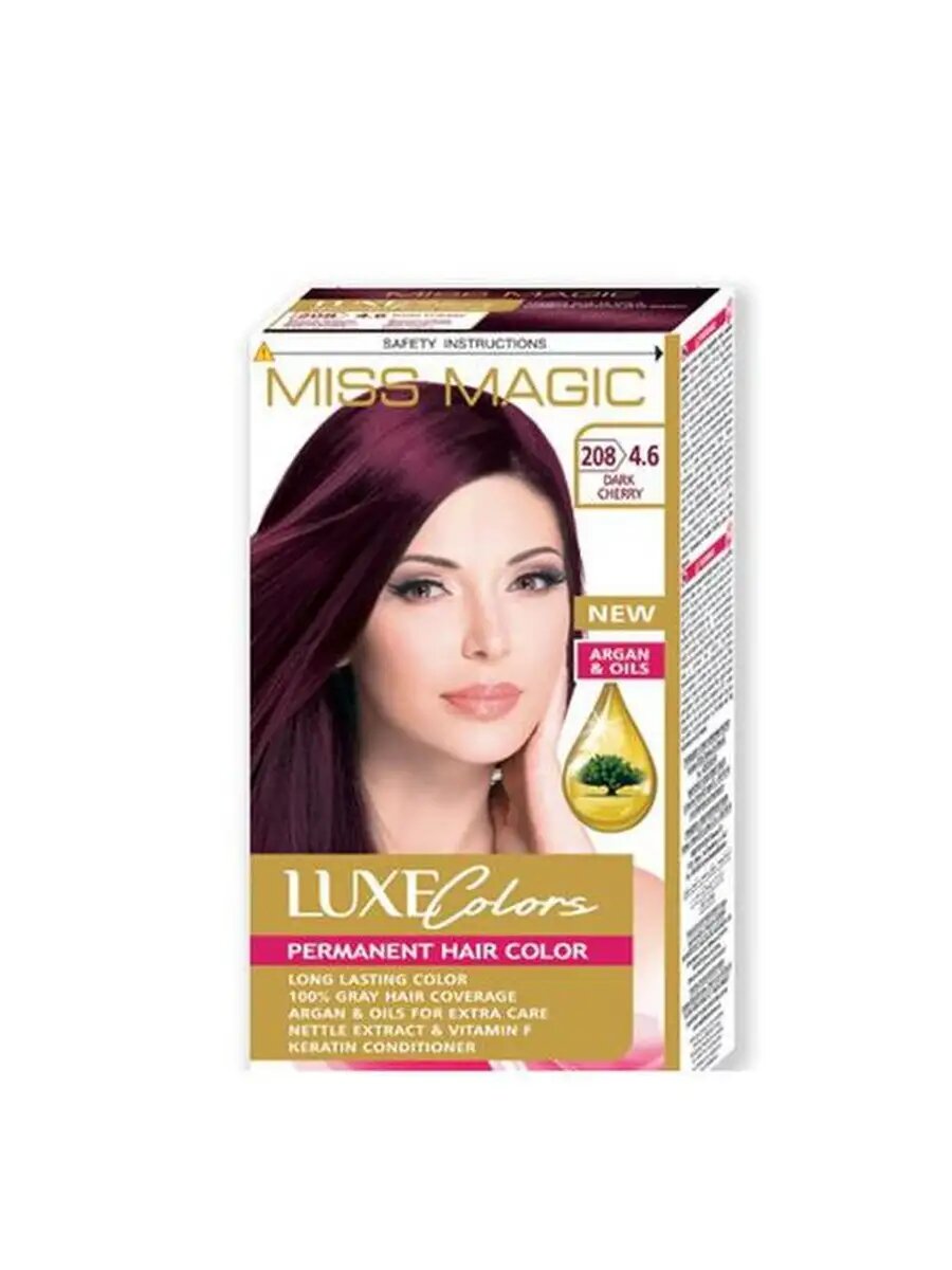 Miss Magic LUXE COLORS 208/4.6- темная вишня