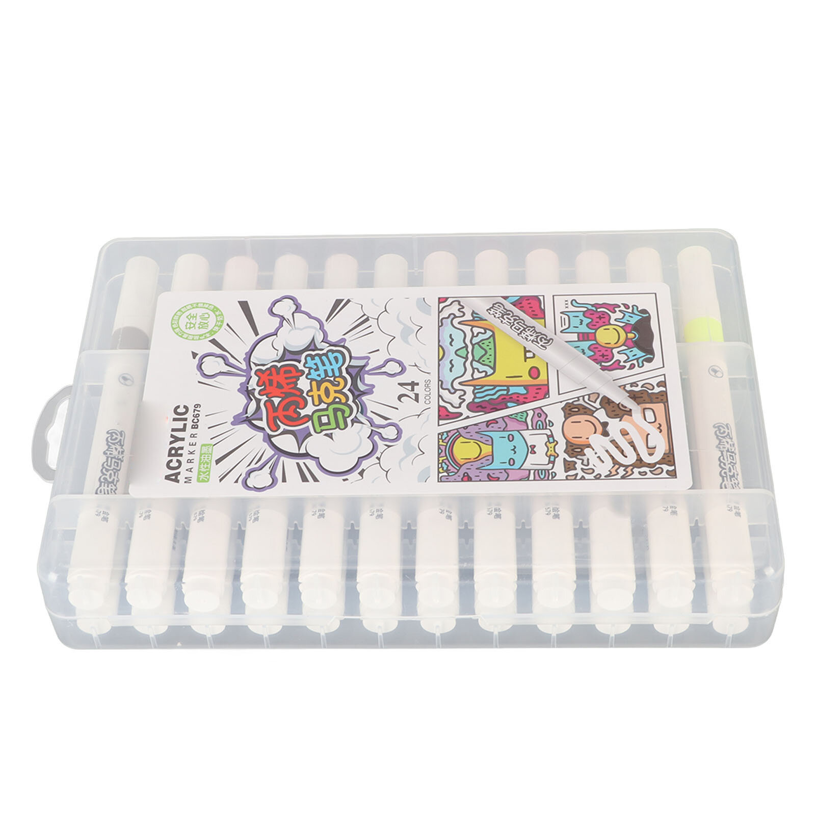 24 цвета, маркеры с двойным наконечником, водостойкие, быстросохнущие, акриловые чернильные ручки для письма по ткани, рисования, рукоделия, товары для рукоделия
