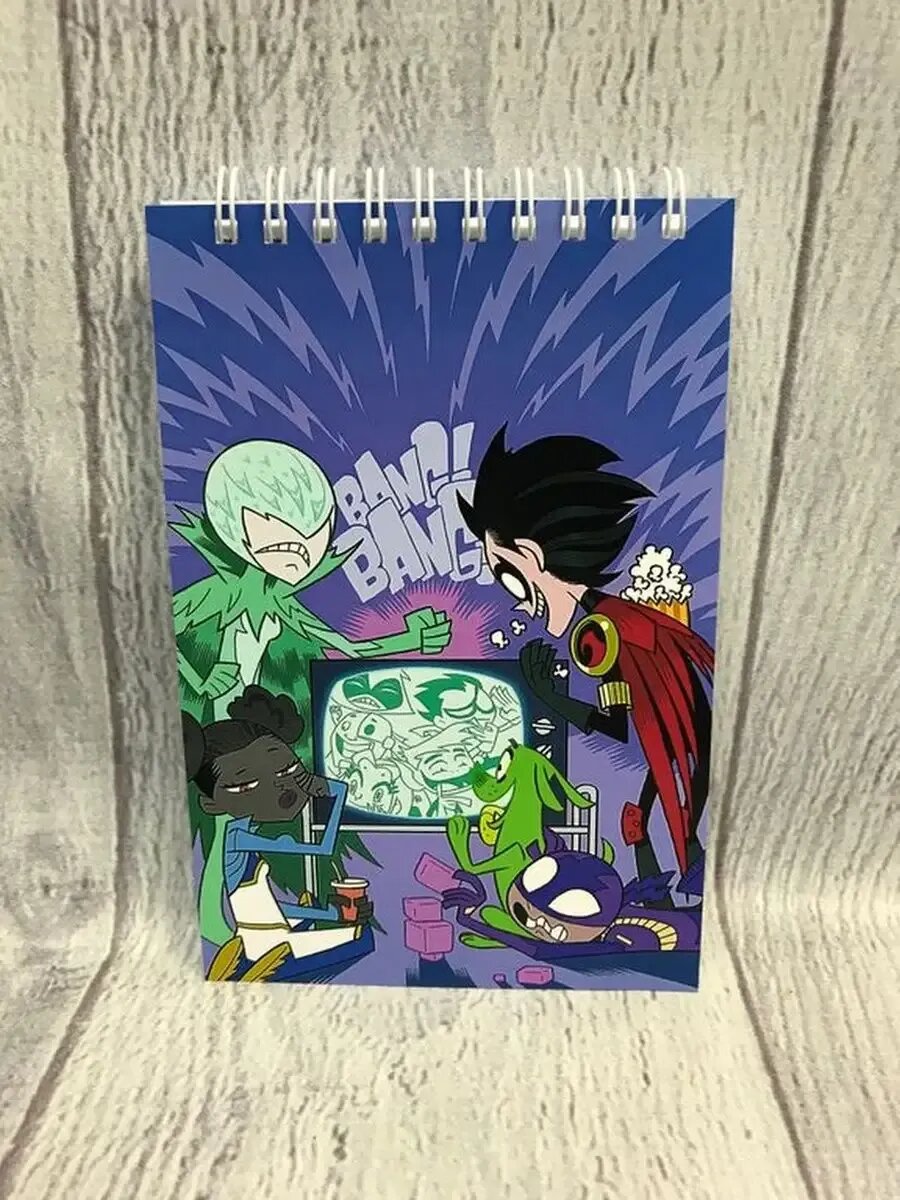 Блокнот Юные Титаны Вперёд/A4