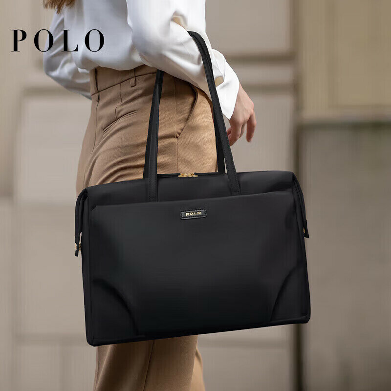 POLO Laptop Bag, Women's Briefcase, Business Large Capacity Commuter Bag, 14/15 Inch Handbag, Tote Bag, Birthday Gift