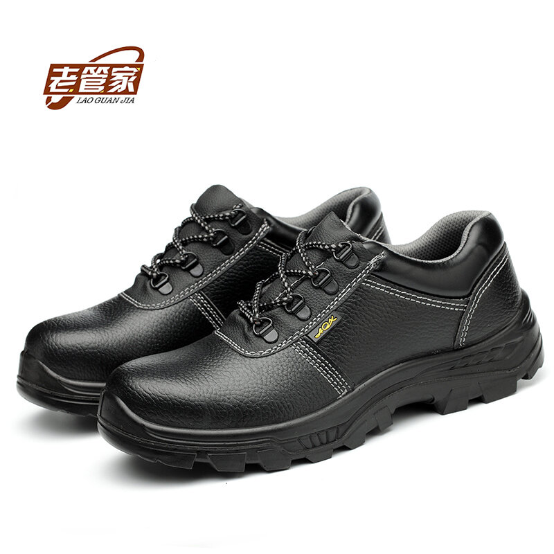 Old Steward Labor Protection Shoes 151 Safety Shoes Men's Work Shoes Anti-Smashing Anti-Stabbing Wear-Resistant Breathable Four Seasons Style Size 43
