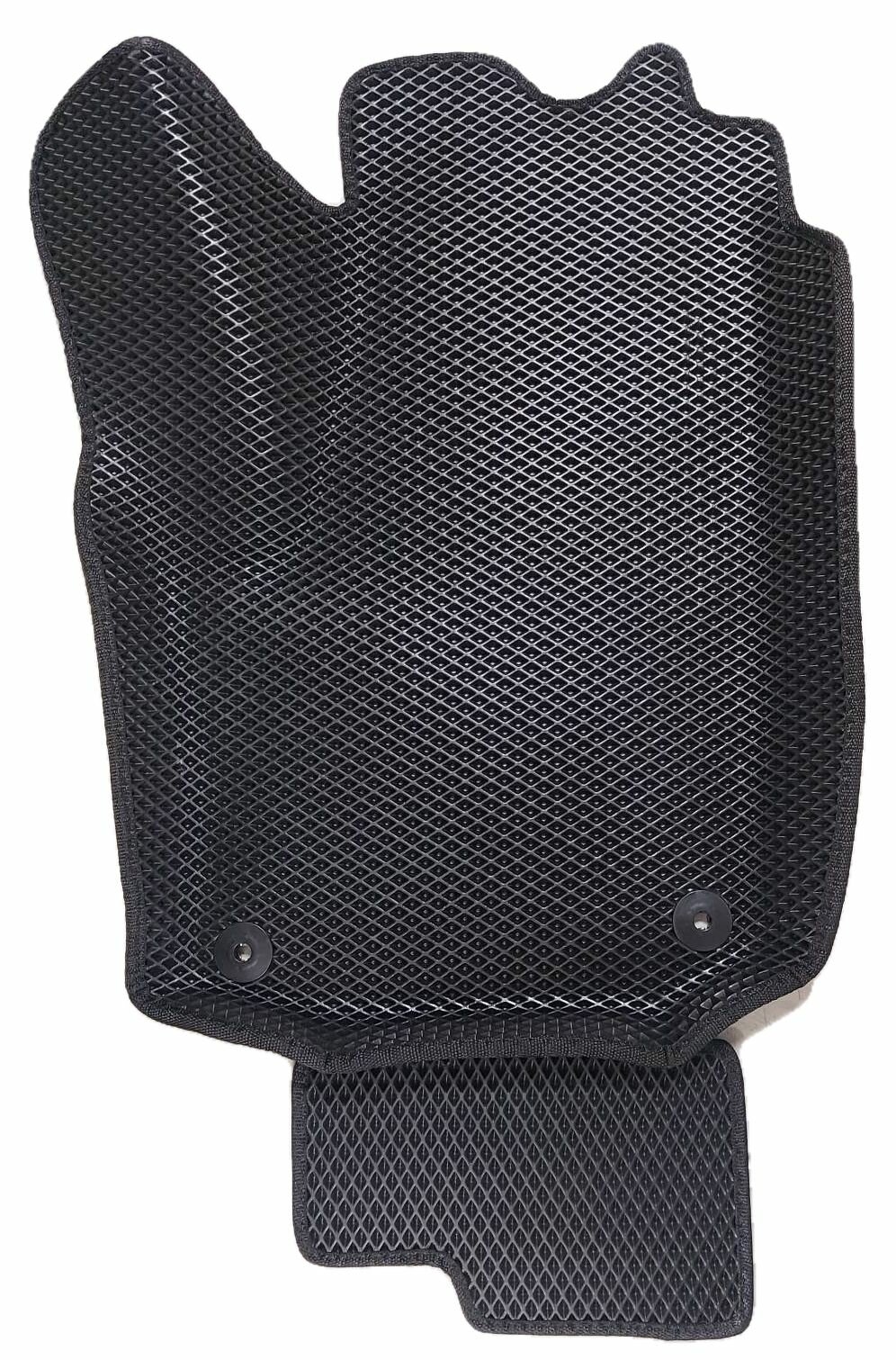 Водительский ковер для Skoda Rapid. Цвет: Черный.